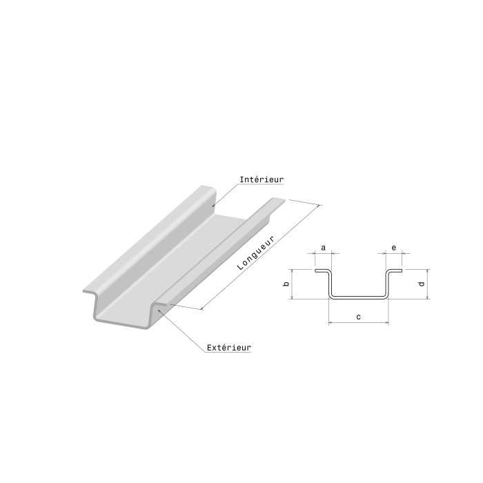 Pliage en Omega Tôle en inox brut 316 L